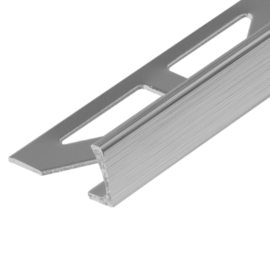 L Shape Edge Tile Trim Mercury Anodized Brushed Durosol 94" – The ...