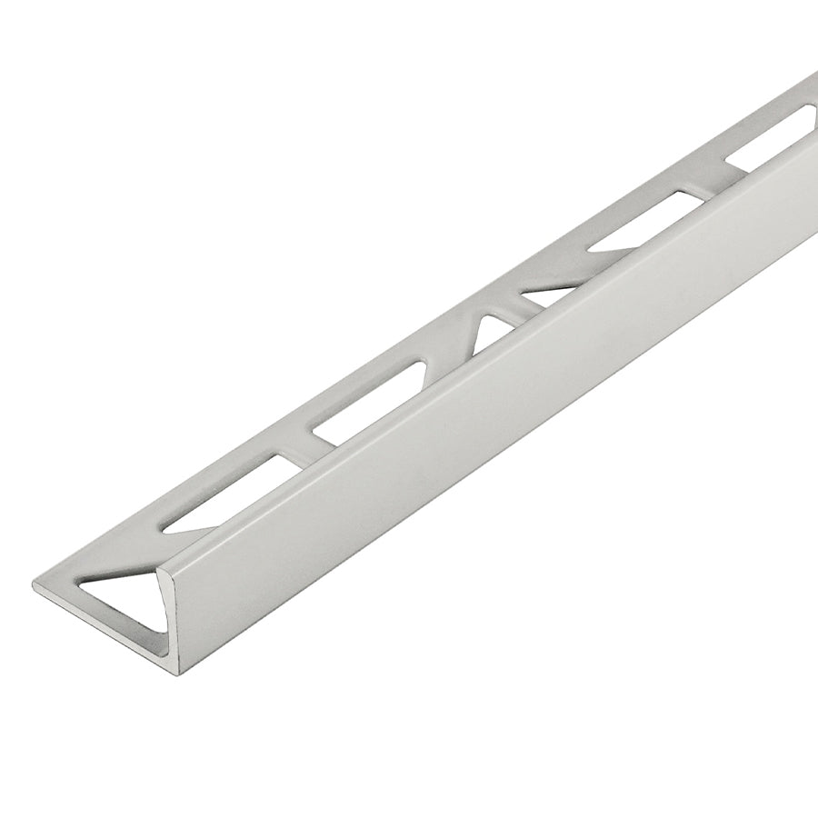 L Shape Edge Tile Trim Silver Gray Powder Coated Durosol 94" – The ...