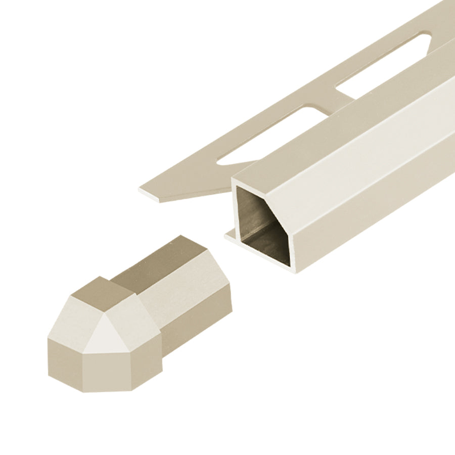 Diamond Edge External Corner Piece Tile Trim Sand Duraplus (2 Pieces ...