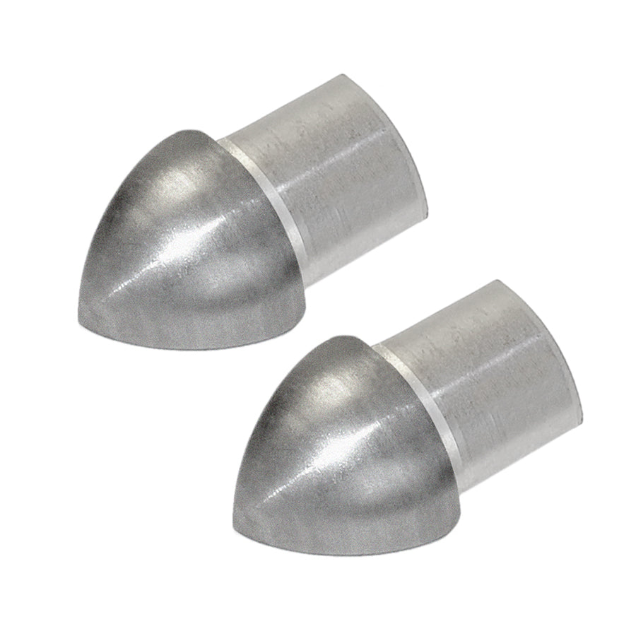 Round External Corner Piece Edge Tile Trim Natural Stainless Steel (2 ...