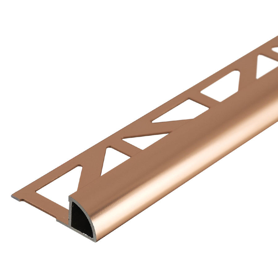 Round Edge Tile Trim Brushed Copper Durondell 94" – The Installers Depot