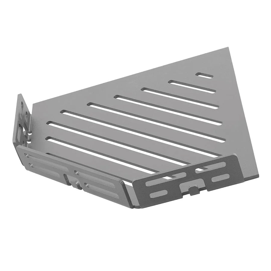 Floating Corner Tile Shower Shelf Pentagonal with Railing & Hanger Con ...