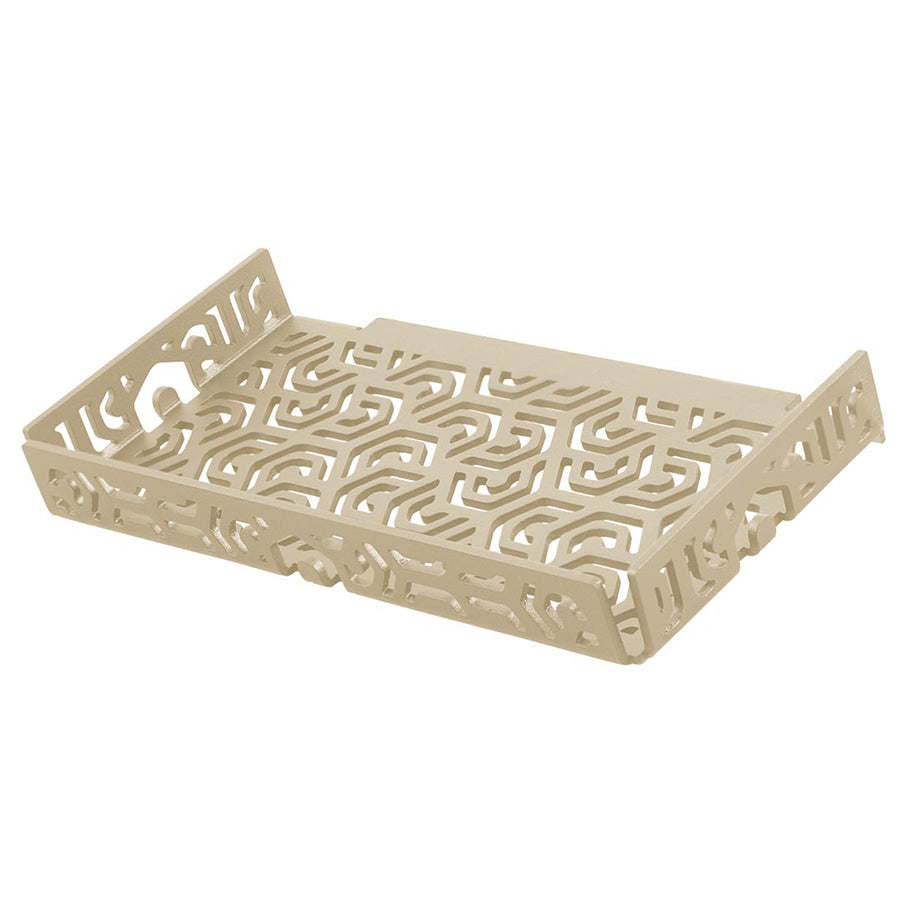 Floating Rectangular Tile Shower Shelf with Railing & Hanger Sand Pent ...