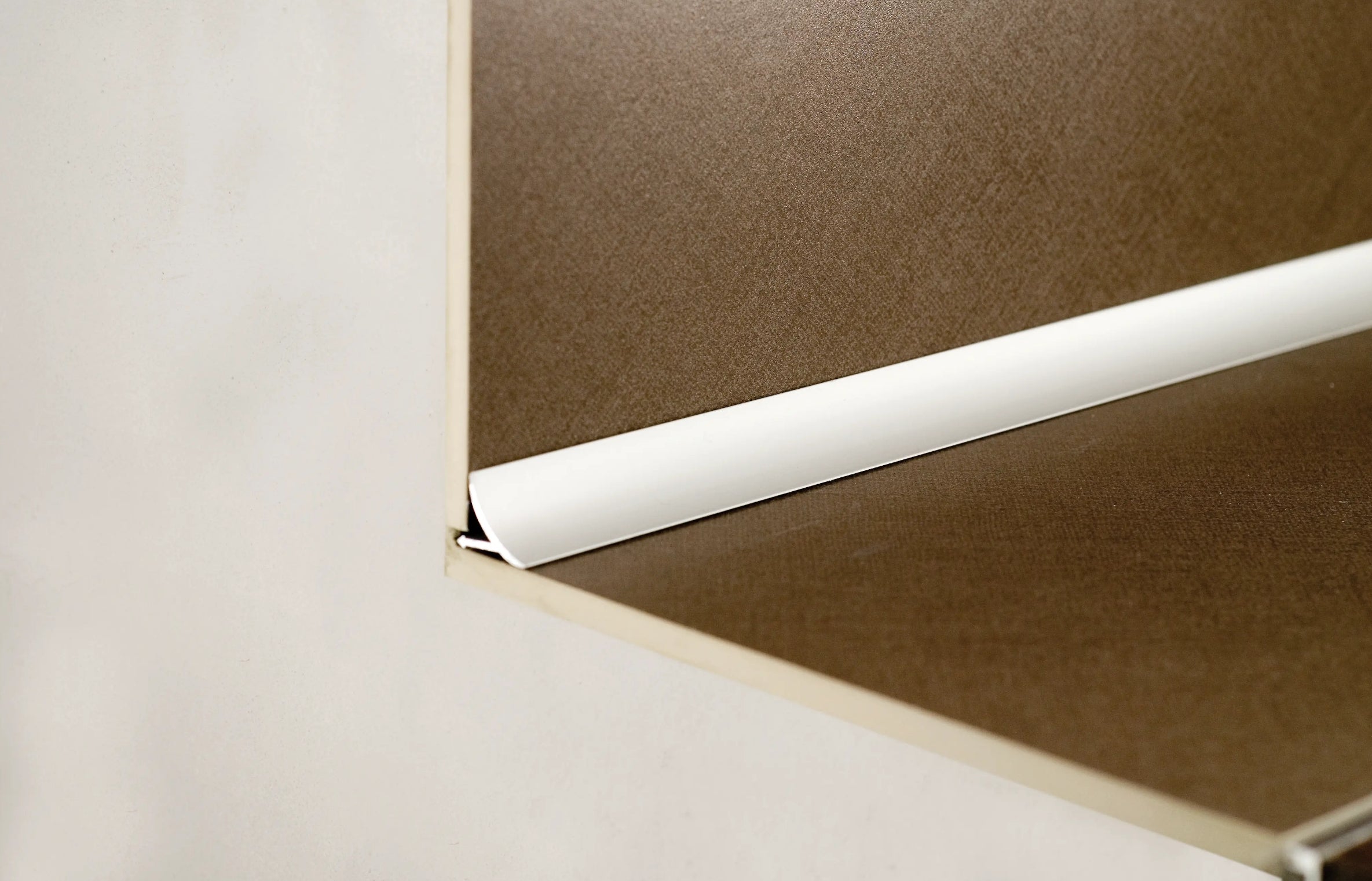 Transition Wall and Floor Connection Trim Silver Anodized 94" T COVE ...