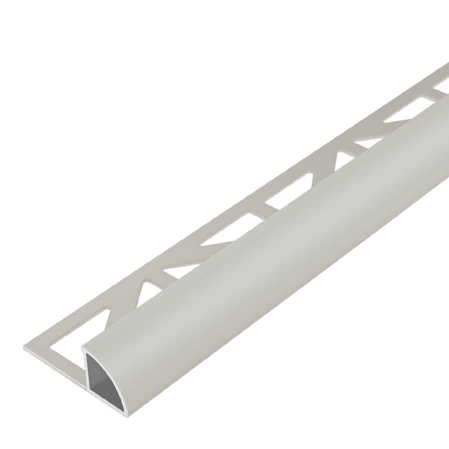 Round Edge Tile Trim Gray White Powder Coated Durondell 94" – The ...